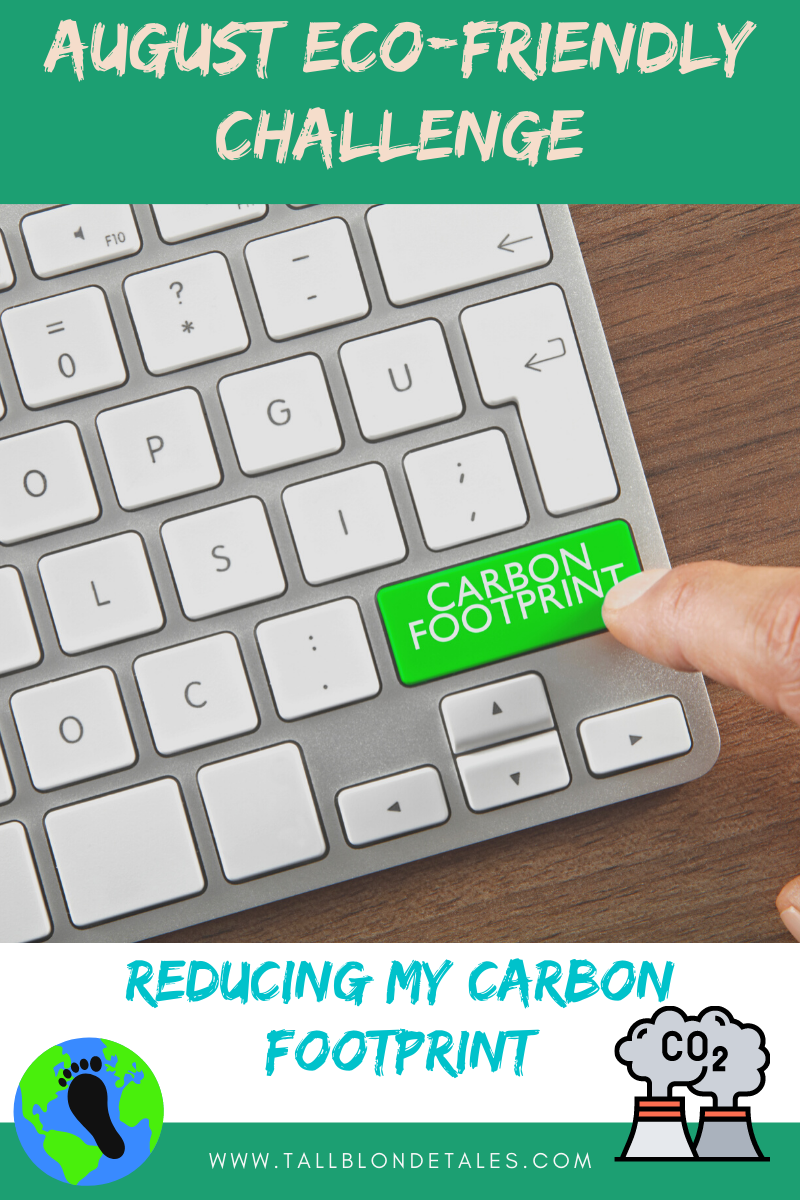 August Eco-challenge – sizing down my carbon footprint – Tall Blonde Tales